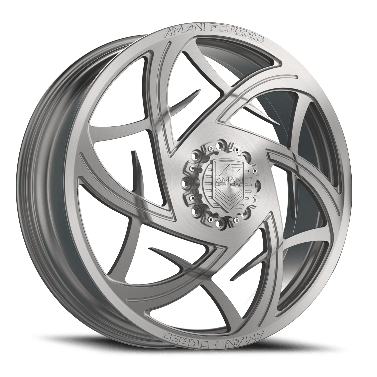 Amani Forged Alva Dually Rims & Wheels Brushed Silver , 8.25×30 ...