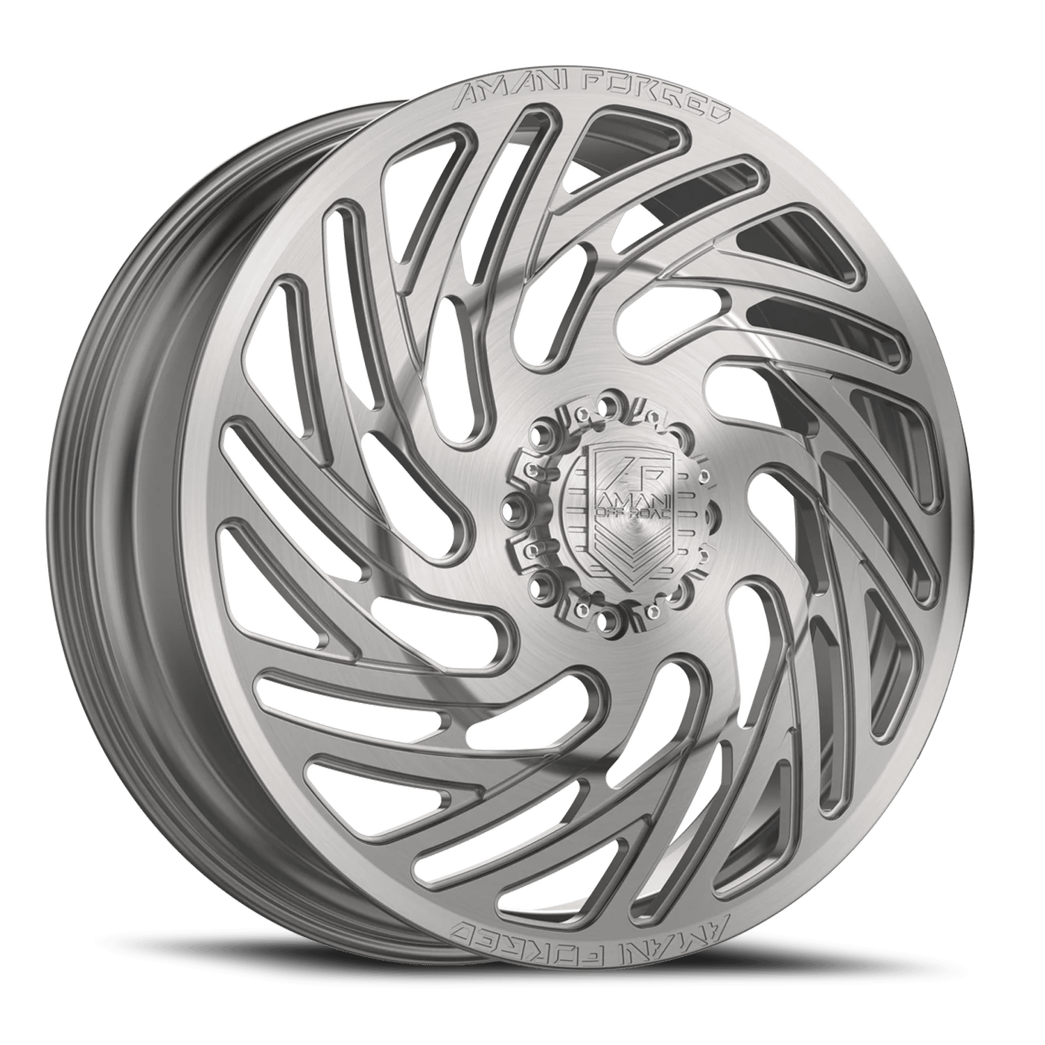 Amani Forged Desi Dually Rims & Wheels Brushed Silver , 8.25×22 ...