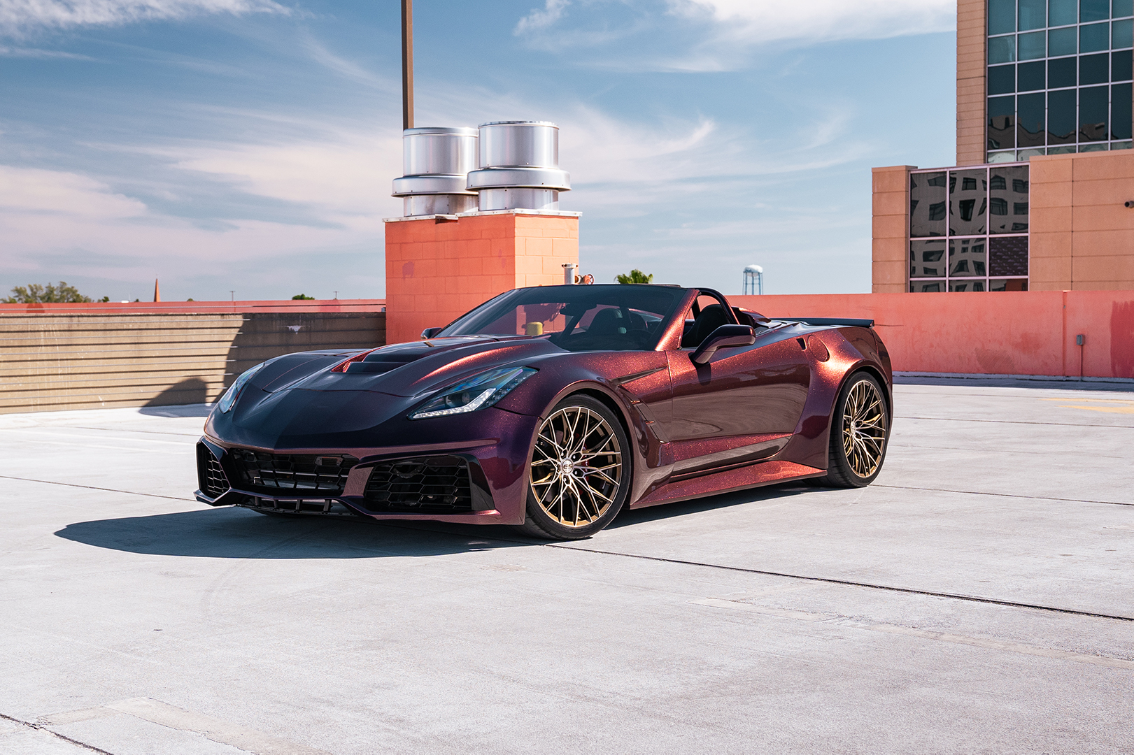2019 C7 Z06 in Purple on Sebring Bronze Brushed | E5 Gallery