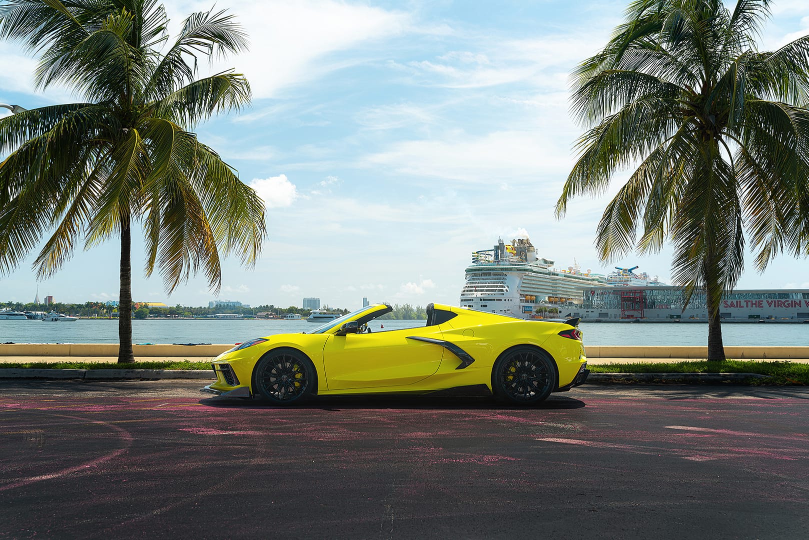 2024 C8 Stingray Accelerate yellow - High-Quality Corvette Wheels | E5 ...