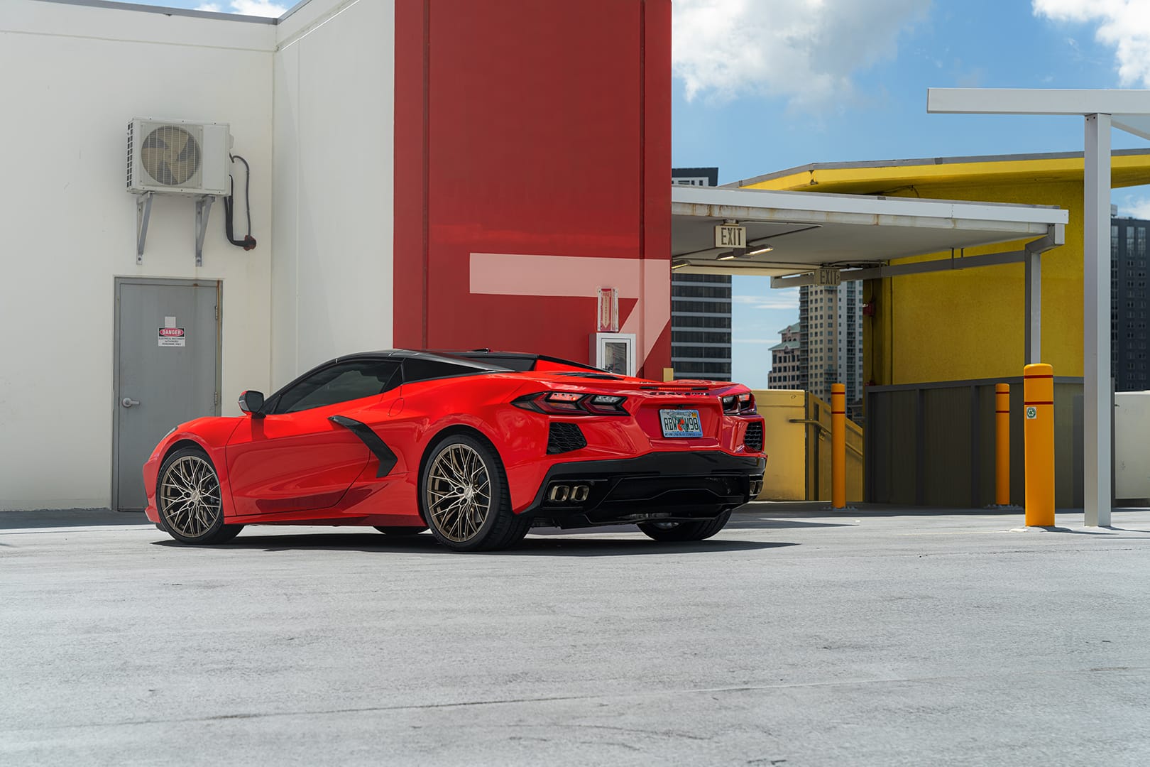2024 C8 Stingray Torch Red - High-Quality Corvette Wheels | E5 Wheels