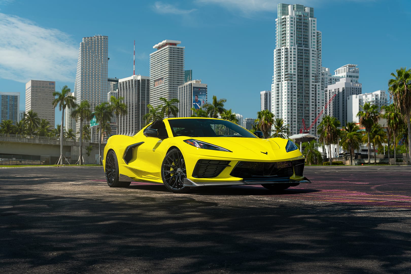 2024 C8 Stingray Accelerate yellow - High-Quality Corvette Wheels | E5 ...