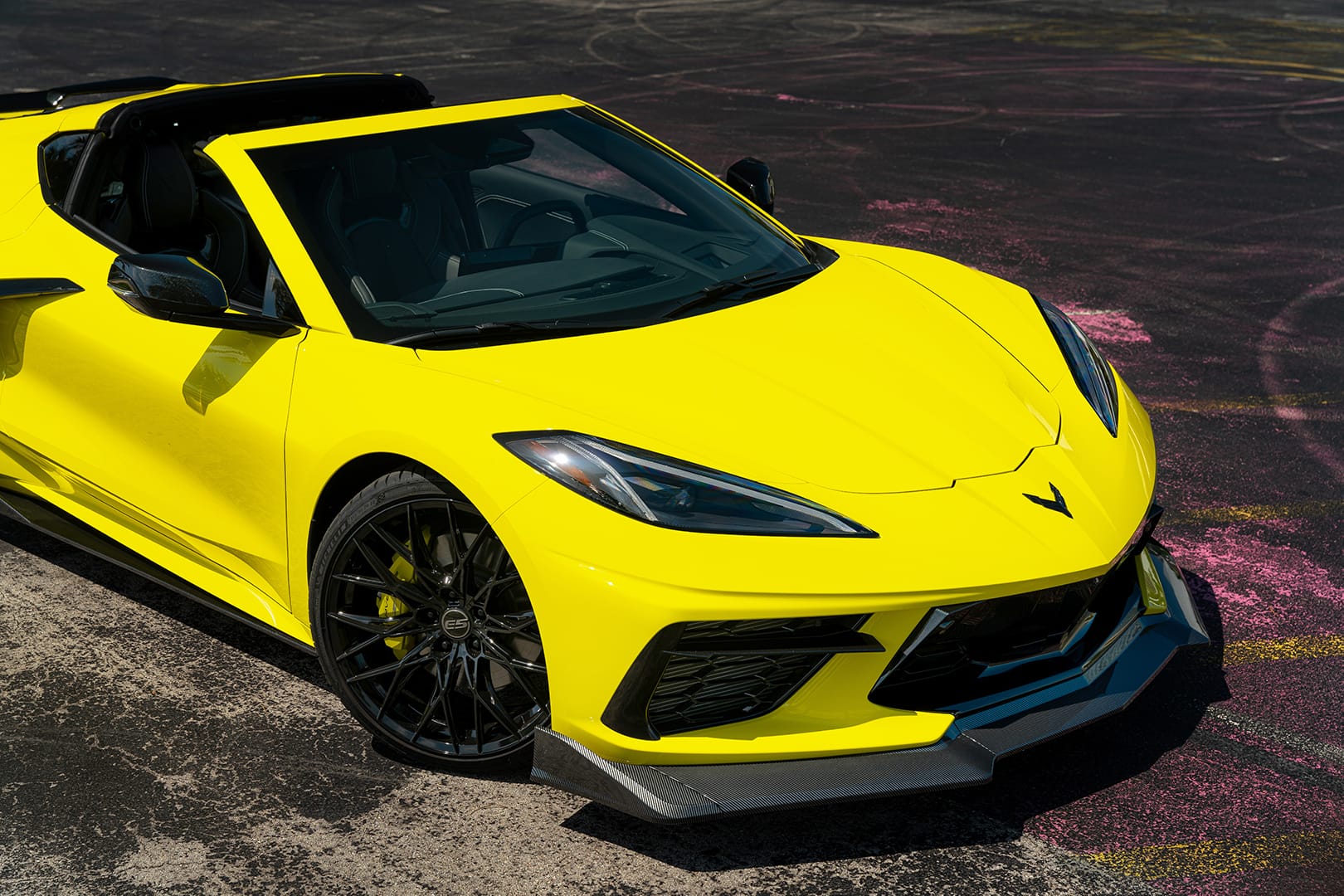 2024 C8 Stingray Accelerate yellow - High-Quality Corvette Wheels | E5 ...
