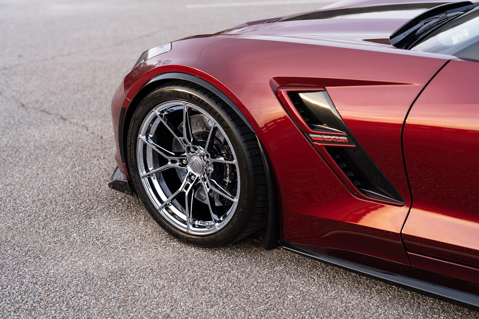 2017 C7 Grand Sport Long Beach Metallic Red - High-Quality Corvette ...