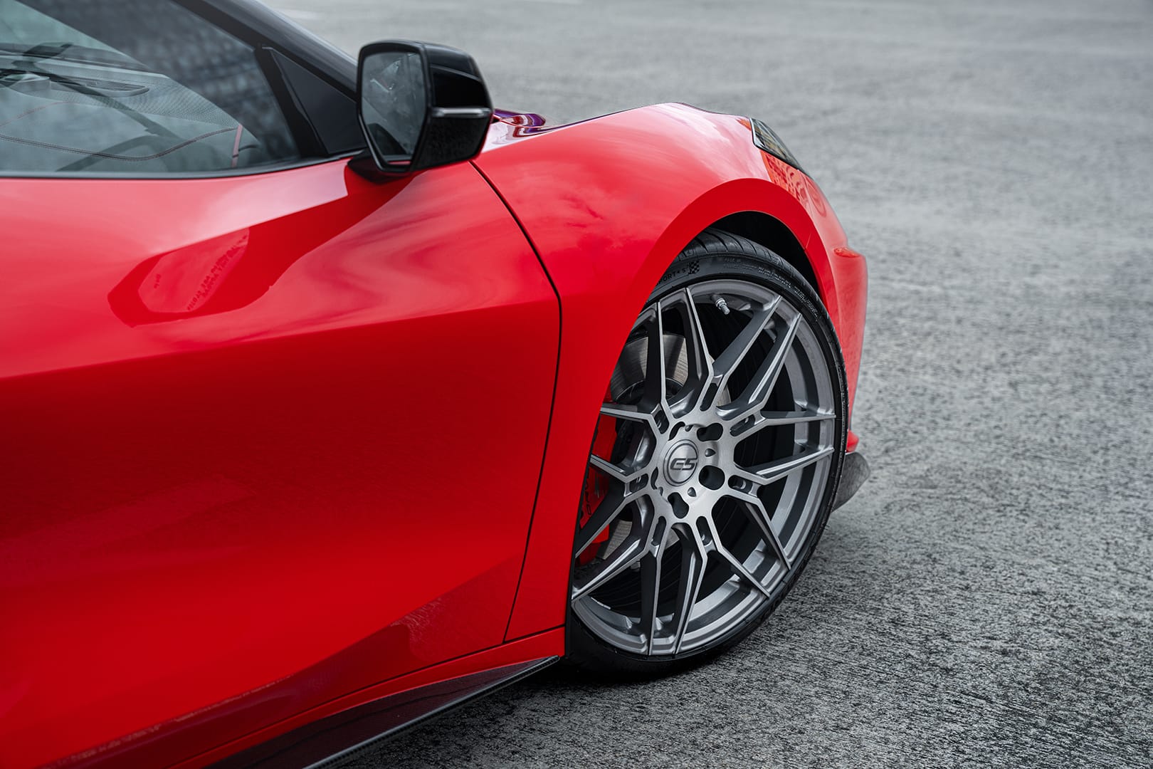 2023 C8 Stingray Torch Red on Speedway Brushed | E5