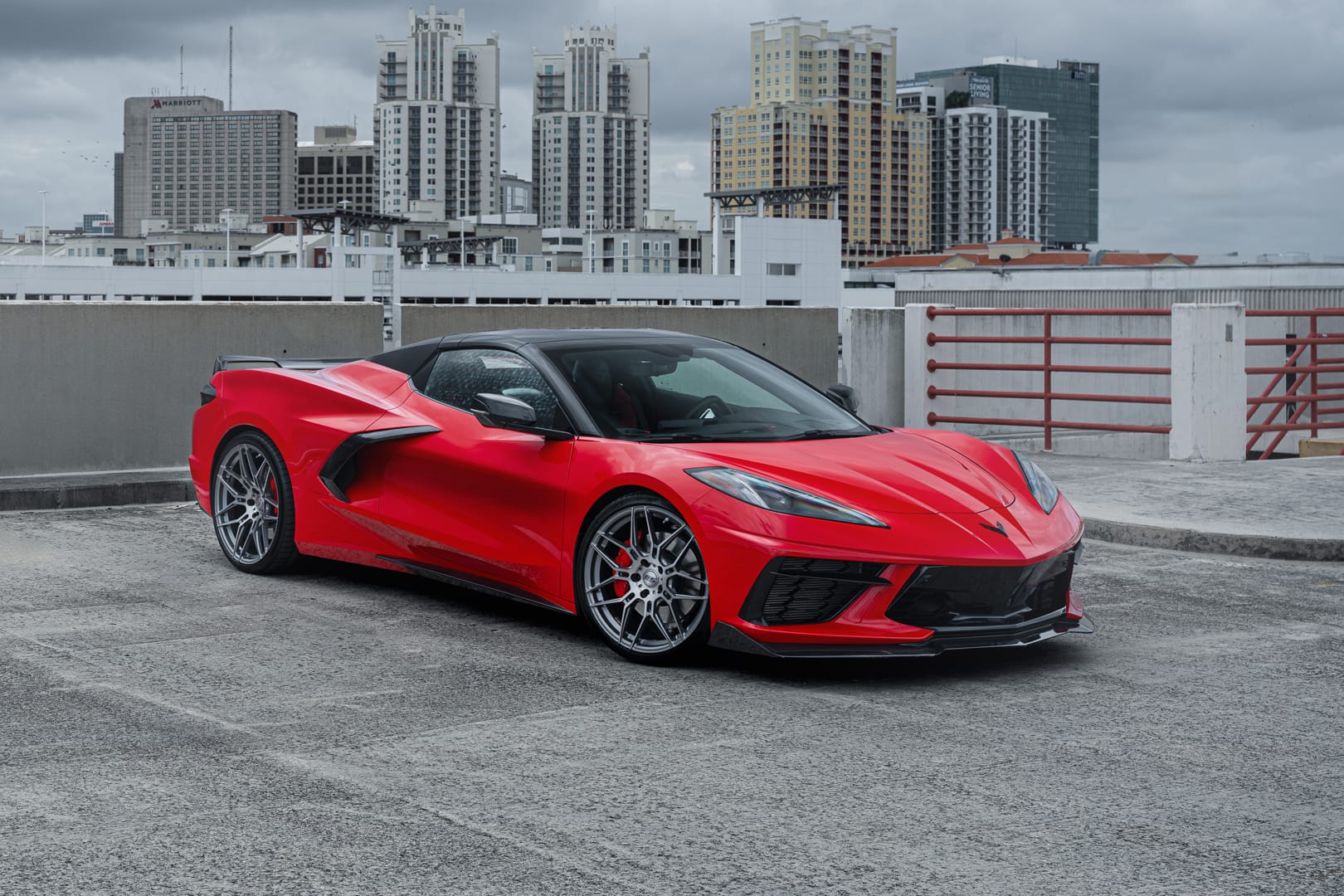 2023 C8 Stingray Torch Red on Speedway Brushed | E5