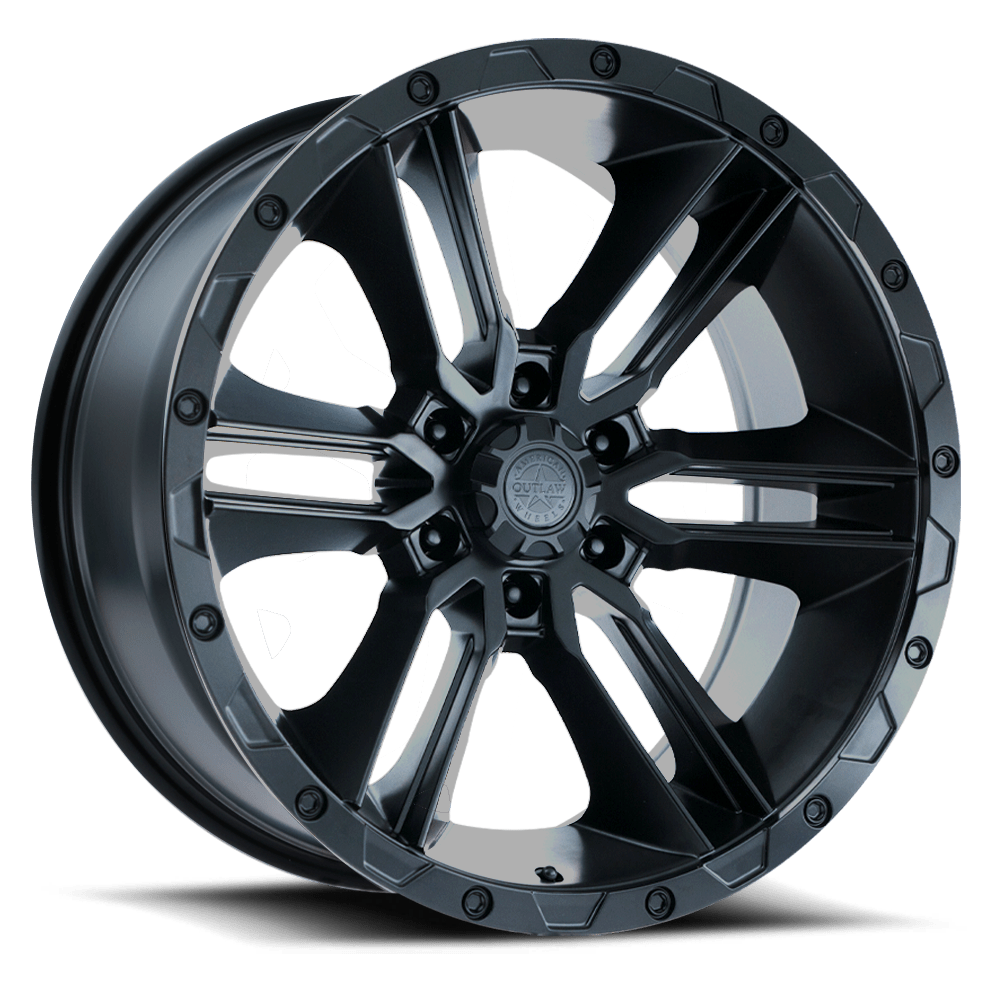 RAILCAR Satin Black - American Outlaw Wheel