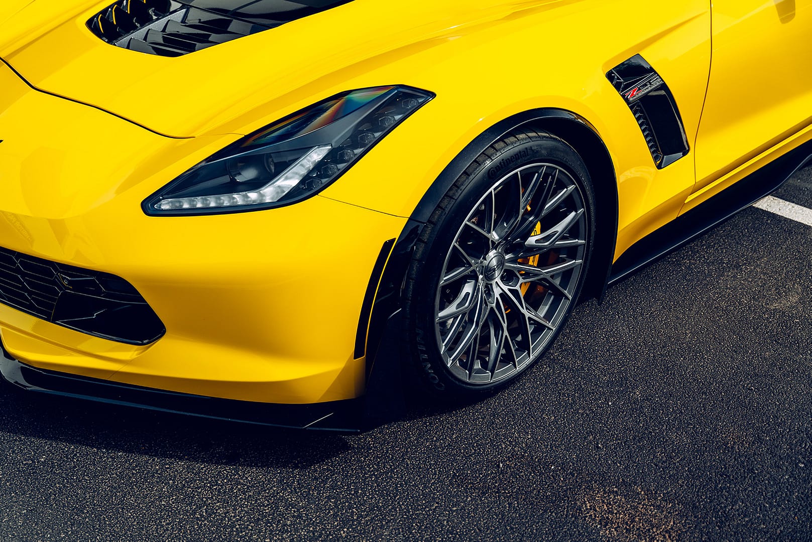 2017 C7 Z06 Corvette Racing Yellow - High-Quality Corvette Wheels | E5 ...