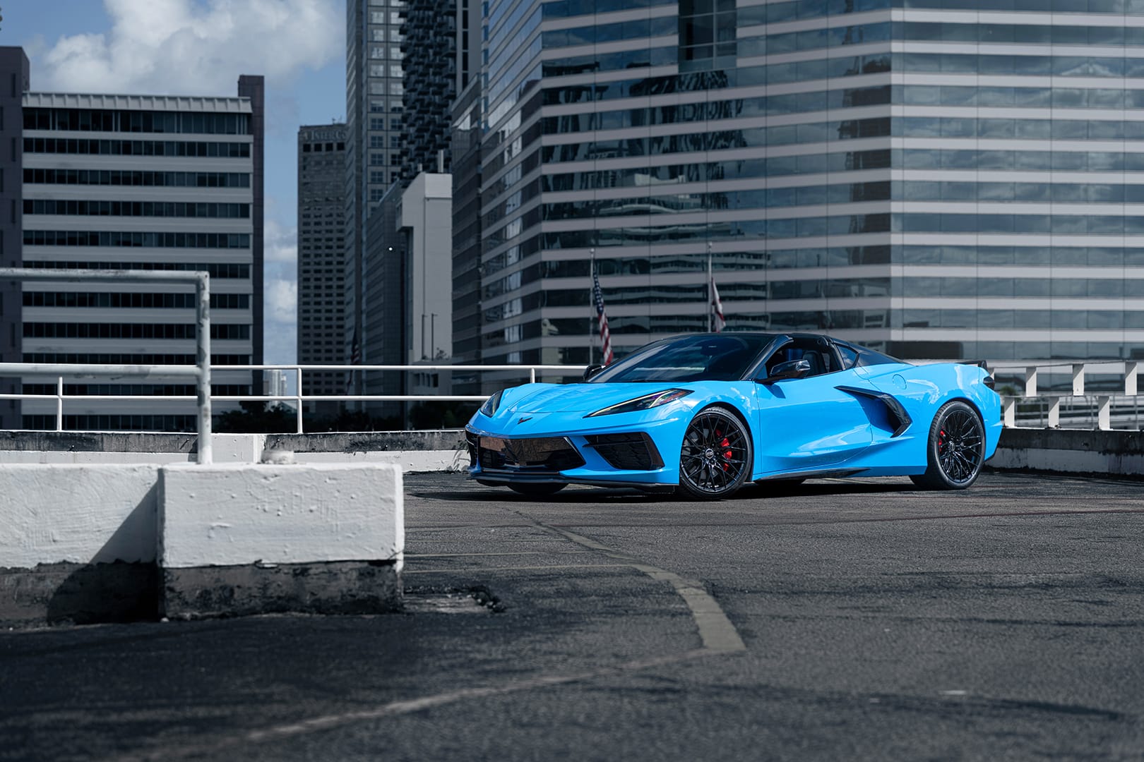2023 C8 Corvette Rapid Blue - High-Quality Corvette Wheels | E5 Wheels