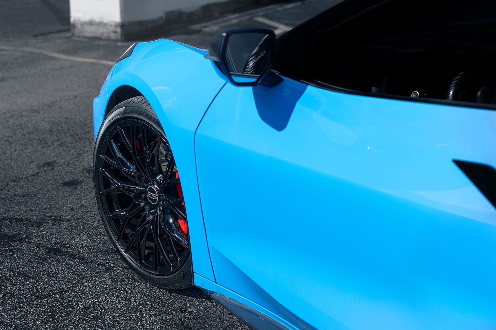 2023 C8 Corvette Rapid Blue - High-Quality Corvette Wheels | E5 Wheels