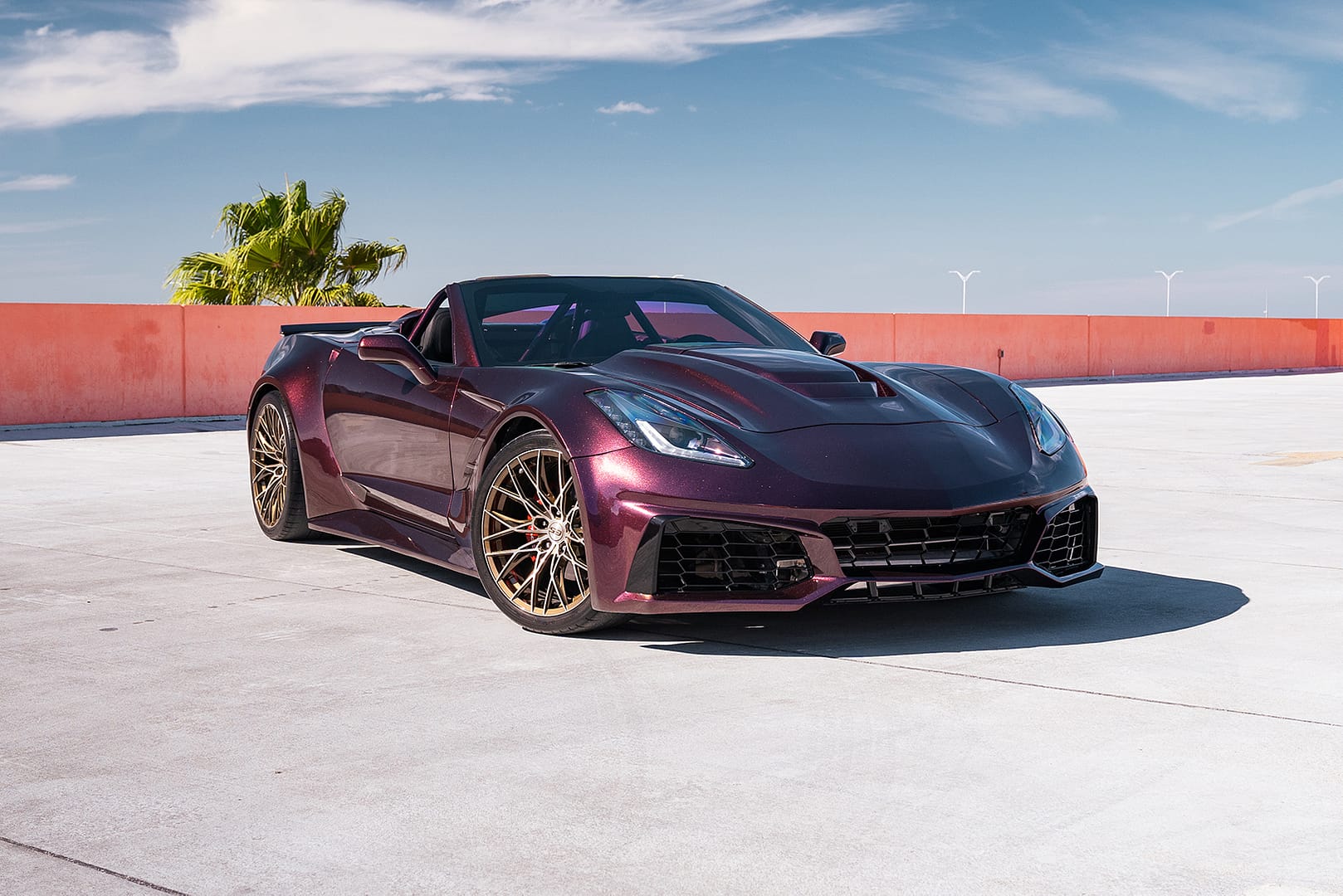 2019 C7 Z06 in Purple on Sebring Bronze Brushed | E5 Gallery