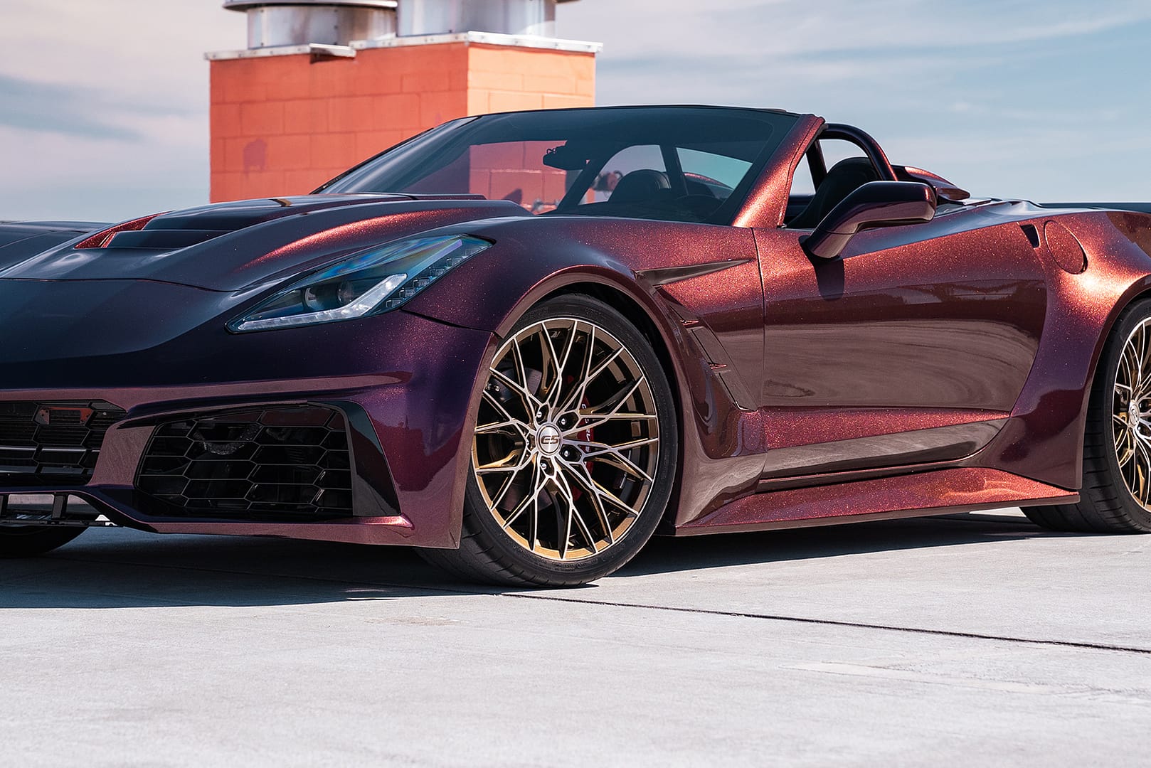 2019 C7 Z06 in Purple on Sebring Bronze Brushed | E5 Gallery