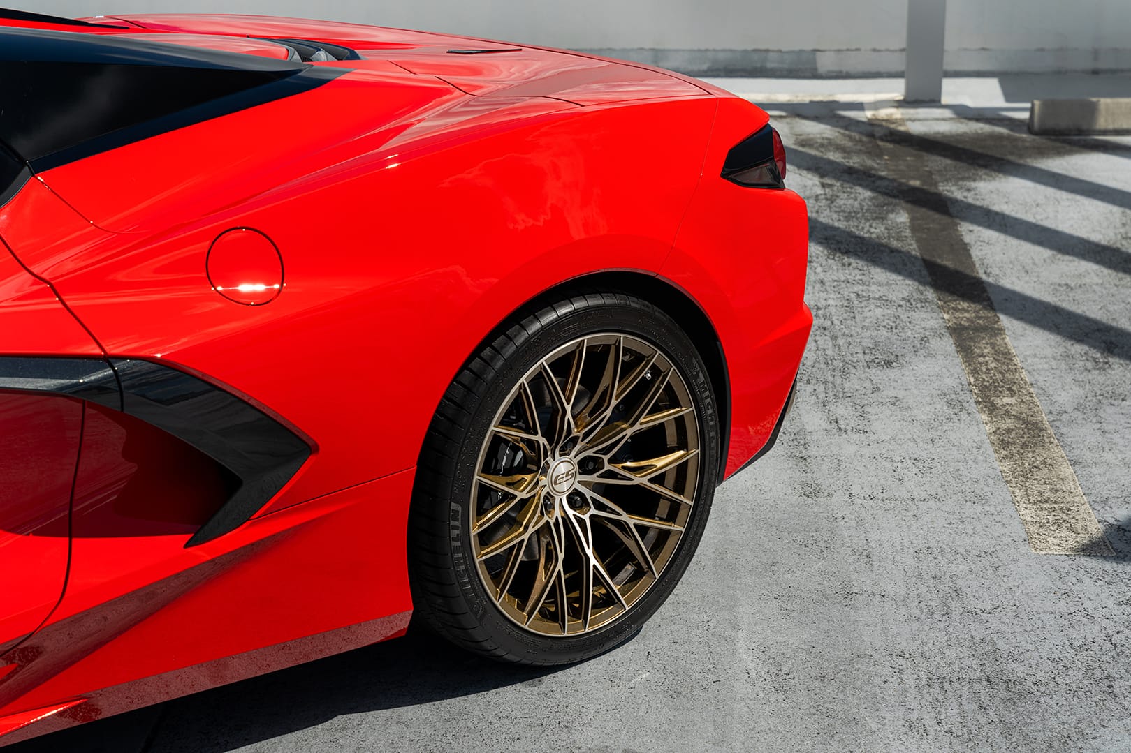 2023 C8 Stingray Torch Red on Sebring Bronze Brushed | E5