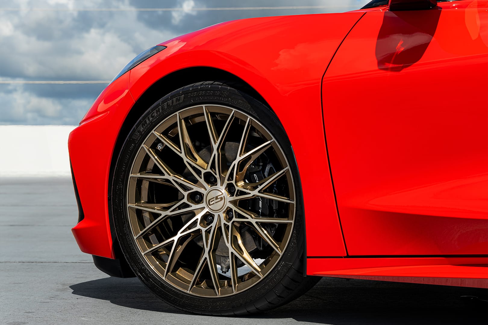 2023 C8 Stingray Torch Red on Sebring Bronze Brushed | E5