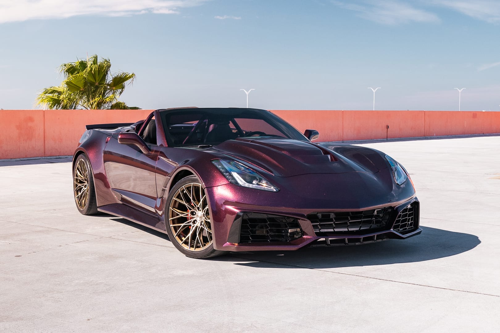 2019 C7 Z06 in Purple on Sebring Bronze Brushed | E5 Gallery