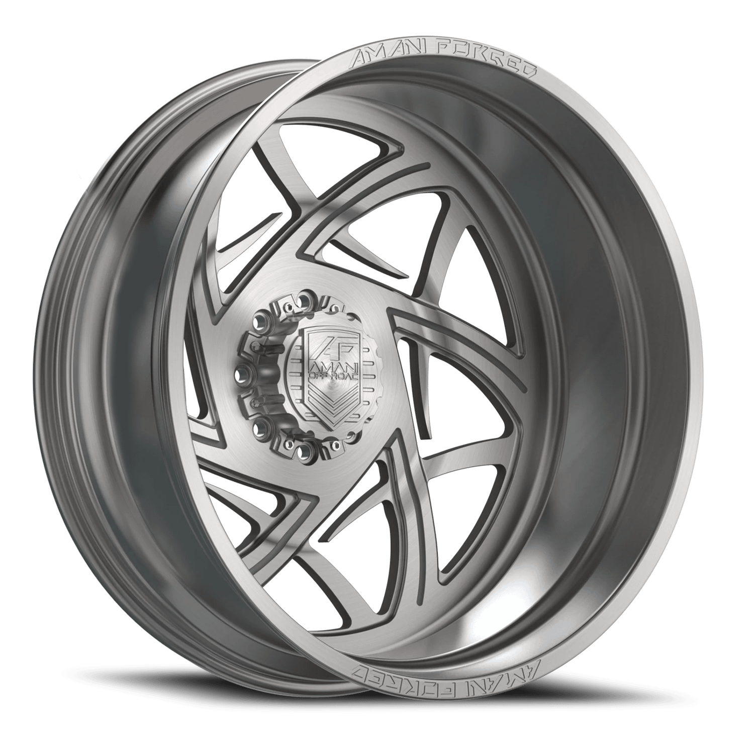 Amani Forged Alva Dually Rims & Wheels Brushed Silver , 8.25×22 ...