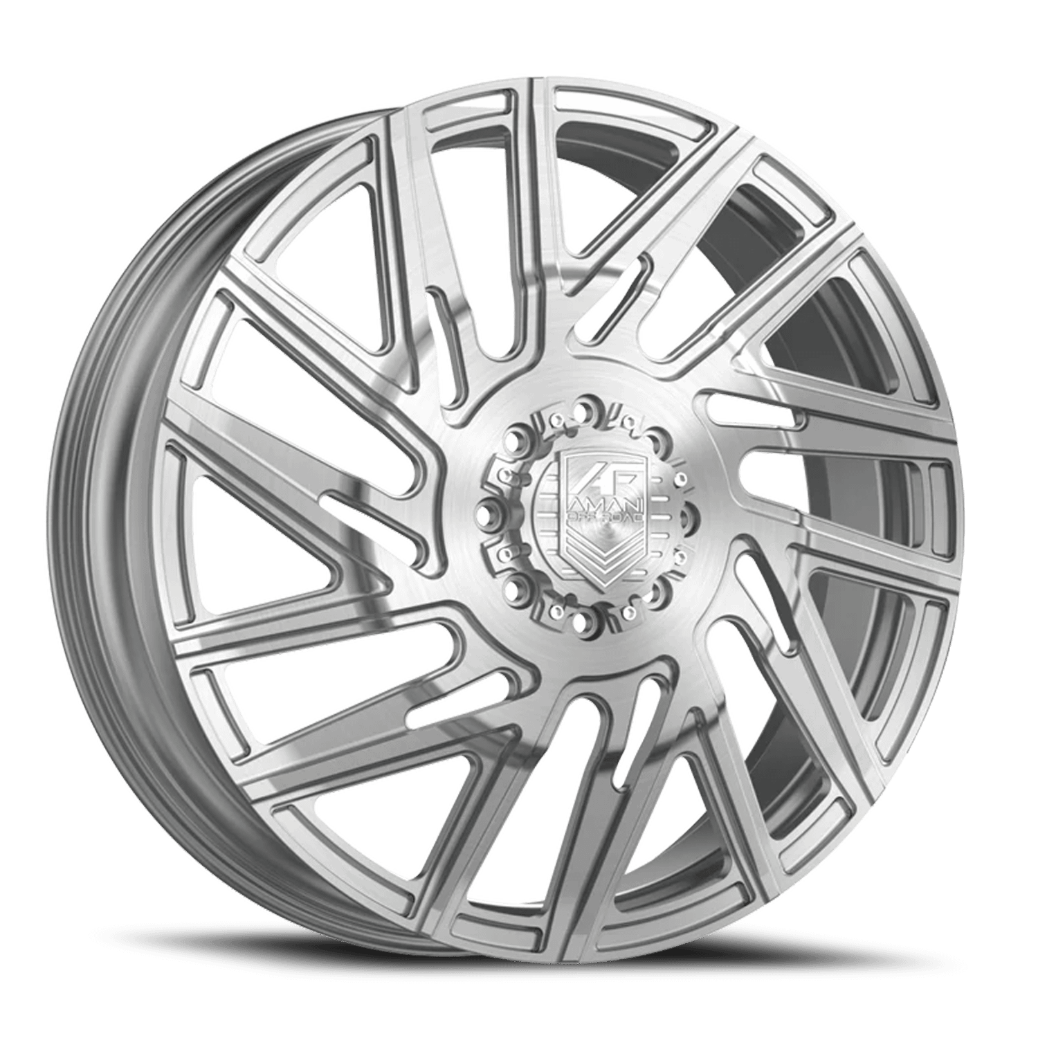 Amani Forged Conrad Dually B Rims & Wheels Brushed Silver , 8.25×24 ...