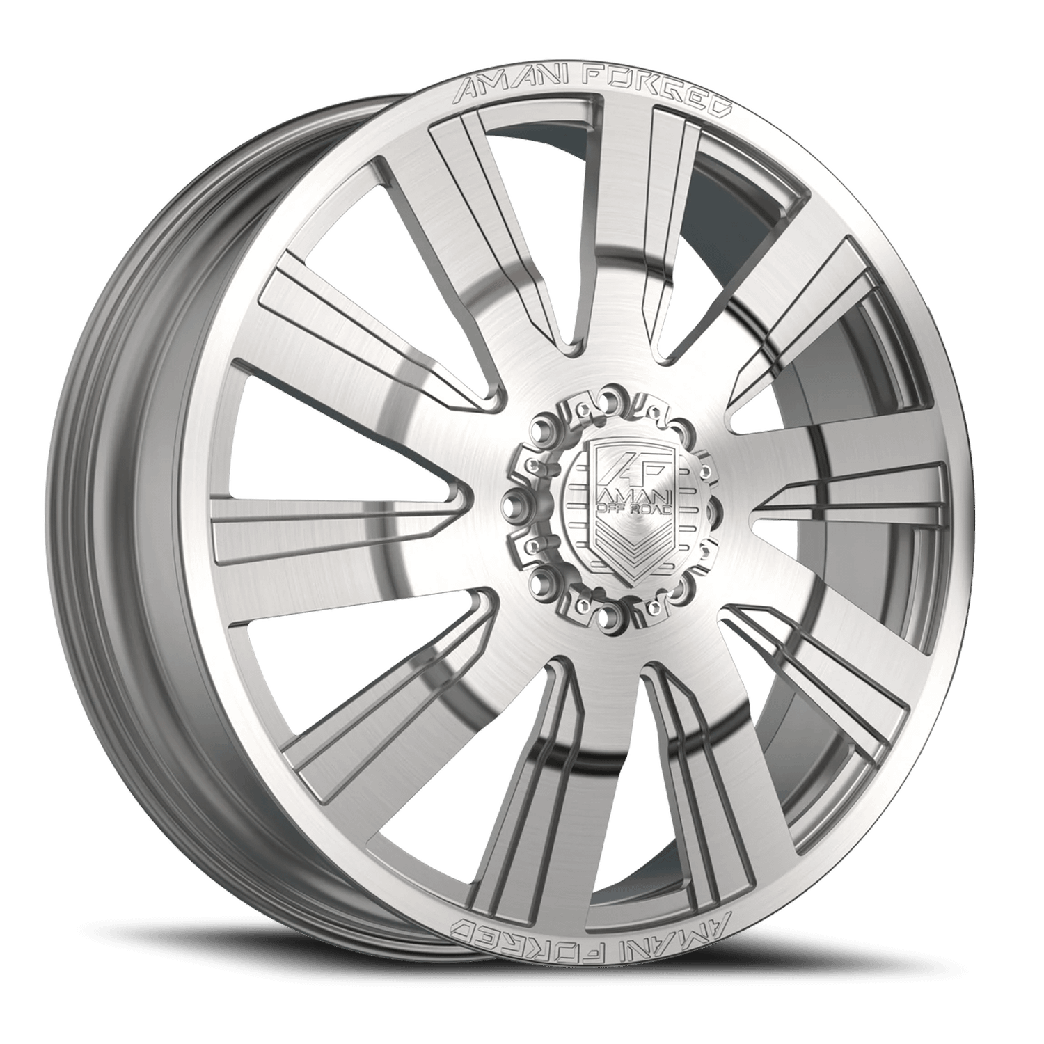 Amani Forged Wrath Dually Rims & Wheels Brushed Silver , 8.25×28 ...