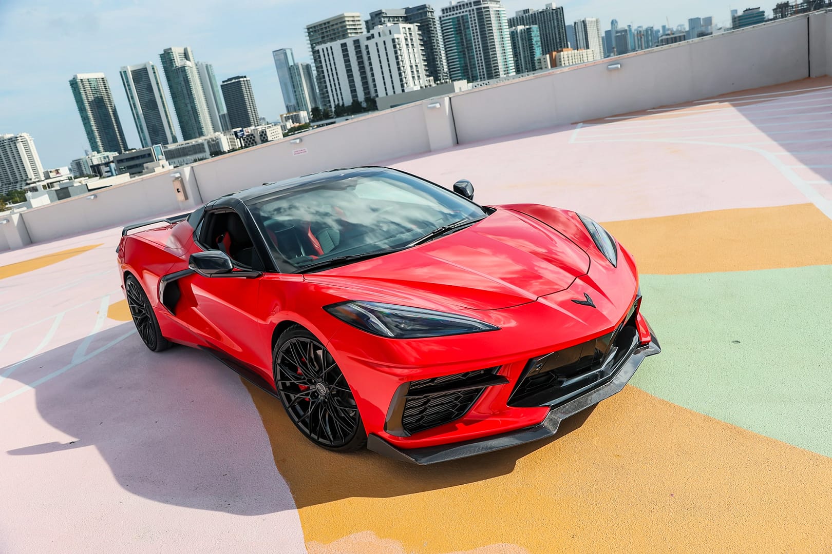 2023 Corvette C8 Stingray Torch Red - High-Quality Corvette Wheels | E5 ...
