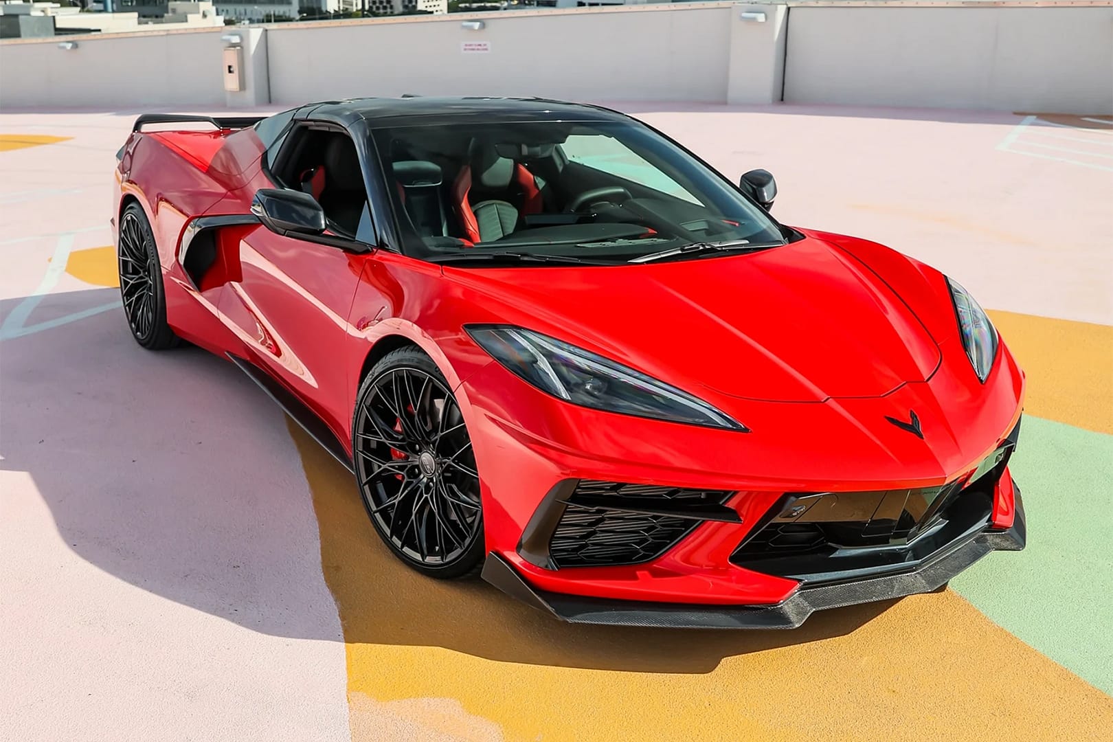 2023 Corvette C8 Stingray Torch Red - High-Quality Corvette Wheels | E5 ...